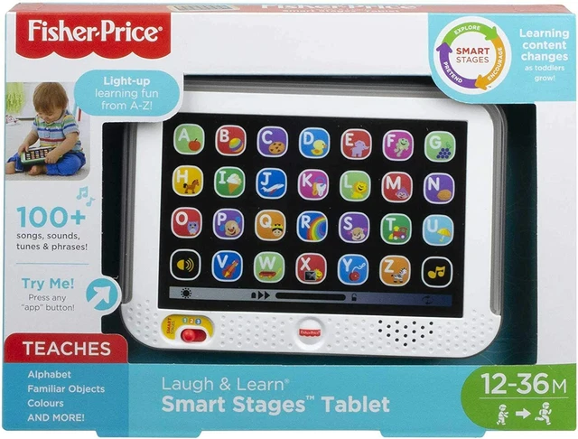 FISHER-PRICE LAUGH & Learn Smart Stages Tablet Kids Sensory Learn Teach ...