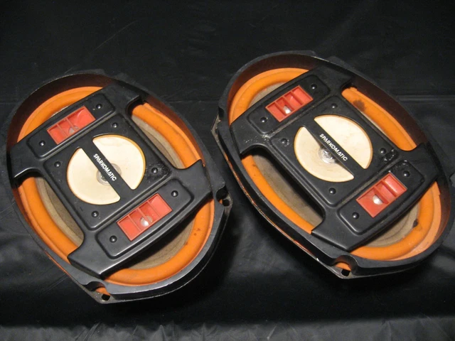 VINTAGE 80'S SPARKOMATIC 4-Way 100watt RMS 6x9"'s Strontium Cobalt ...