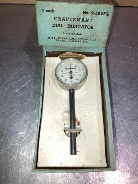 CRAFTSMAN VINTAGE DIAL Indicator no. 9-3867 In Original Box With ...