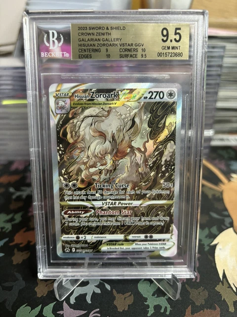 BGS 9.5 HISUIAN Zoroark VStar Full Art 2023 Crown Zenith Alt GG56/GG70 Pokemon $89.95 - PicClick AU