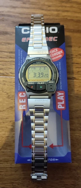 CASIO VINTAGE A-V3-1T Digital Voice Recorder Never Worn!! Brand NEW!! £ ...