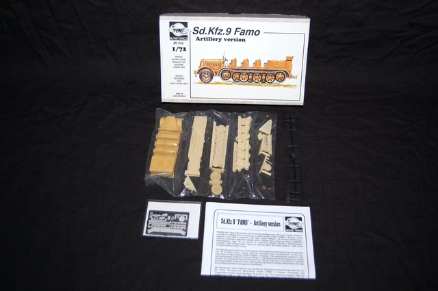 PLANET 1/72 SCALE Sd.Kfz.9 FAMO Half Track Artillery Version Resin ...