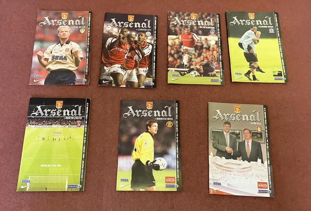 7 X ARSENAL Home Matchday Programmes from 2001/02 £5.00 - PicClick UK
