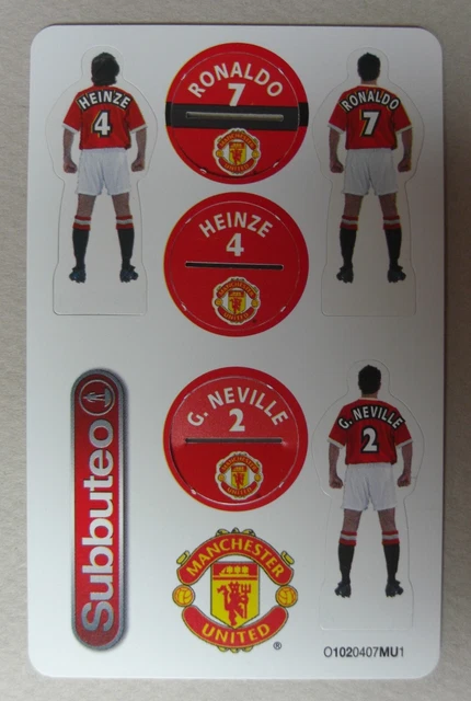 SUBBUTEO - MANCHESTER UNITED -(Final set - VERY RARE) DREAM TEAM CARD ...