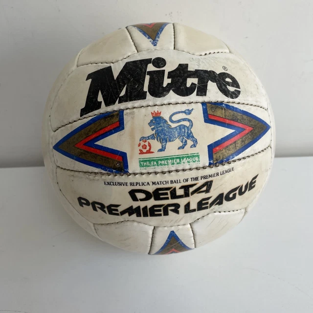 VINTAGE MITRE DELTA Premier League FIFA Match ball Football Size 5 90s ...