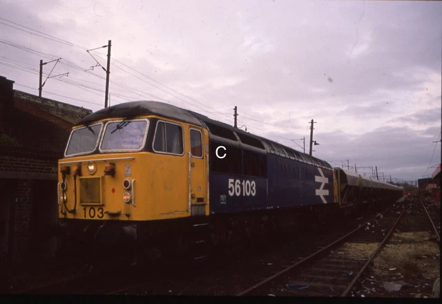 ORIGINAL 35MM BRITISH Railway B.r Slide - Class 56 56103 At Chelmsford ...