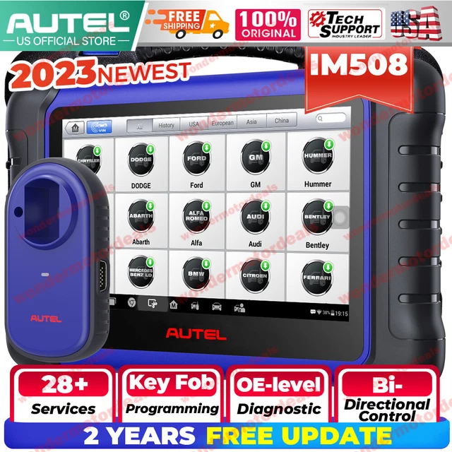 AUTEL MAXIIM IM508 IMMO Key Fob Programming Tool Diagnostic Full System ...