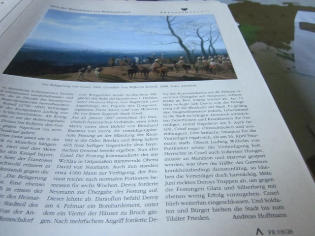 PREUSSEN ARCHIV N3 3028 Die Belagerung von Cosel 1806 Bild Wilhelm ...