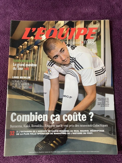 L’ÉQUIPE MAGAZINE Nº1409 18/07/2009 Benzema Au Réal#Louis Nicollin#Slackline EUR 4,90 - PicClick FR