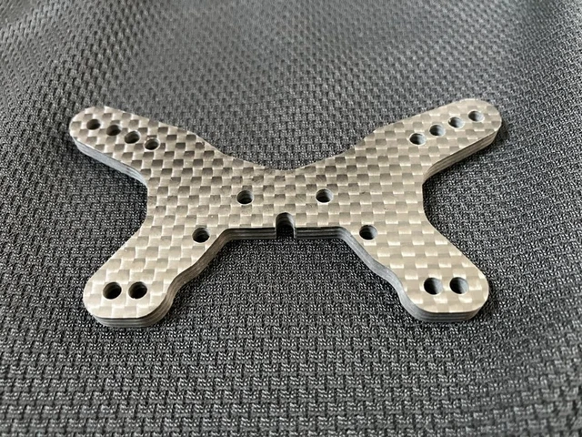 4MM THICK REINFORCED version TAMIYA DB01 carbon damper stay front Durga ...