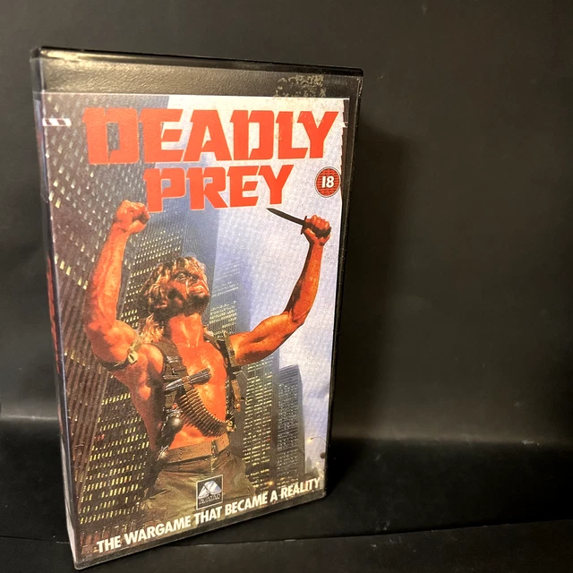 DEADLY PREY VHS 1987 Stars Ted Prior & David Campbell Rare Sml Case ...