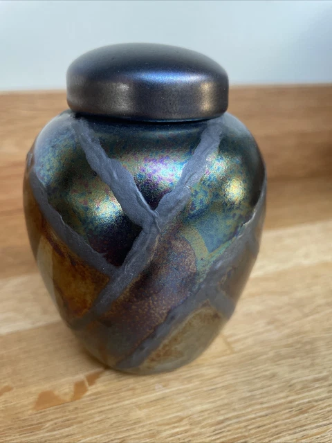 POOLE POTTERY LIMITED Edition Alchemy miniature Ginger Jar With Lid 477 ...