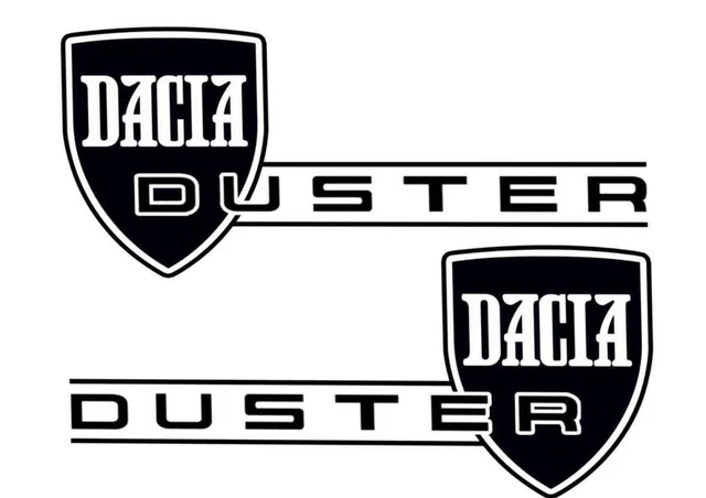 BLACK DACIA DUSTER Vinyl Transfer Decal Sticker - Car SUV MPV Graphics ...