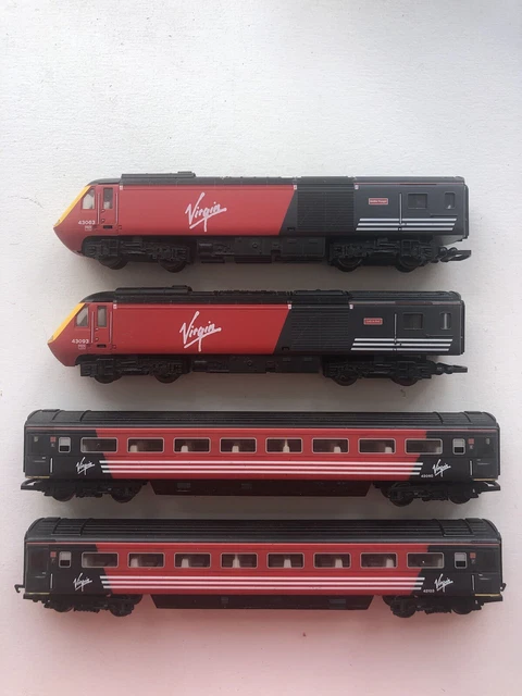 HORNBY HST VIRGIN Railways Maiden Voyager Train Set Model Railway OO ...