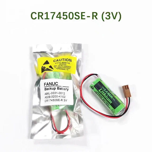 CR17450SE-R 3V FANUC Robot Battery A98L-0031-0012 A02B-0200-K102 with Resistance EUR 42,70 ...