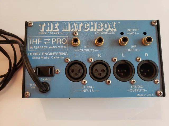 &THE MATCHBOX& IHF Pro Interface Amplifier by Henry Engineering $32.53 ...