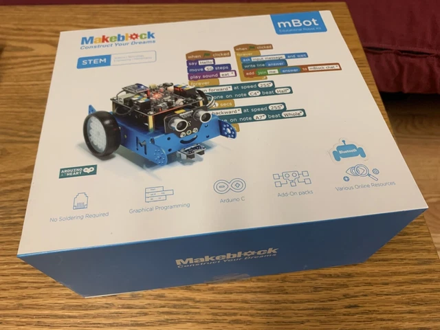 MAKEBLOCK MBOT ROBOT Kit STEM Projects Kids Ages 8-12 Learn to Code $61 ...
