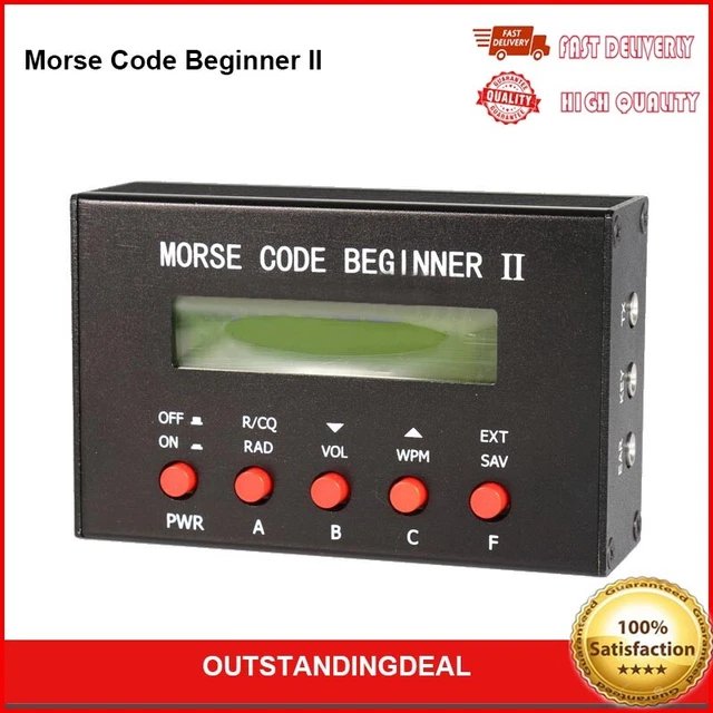 MORSE TRAINER SHORT-WAVE Radio Transmitter CW Morse Code Telegraph Auto ...