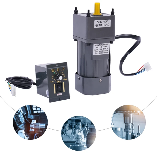 40K GEARBOX ELECTRIC Motor 110V AC Geared Motor High Torque Single ...