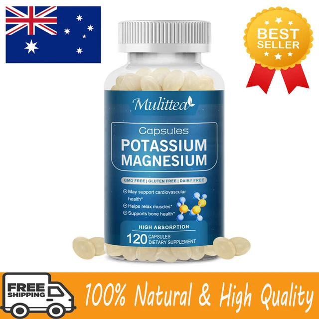 POTASSIUM MAGNESIUM CAPSULES Support Cardiovascular Health,Relax ...