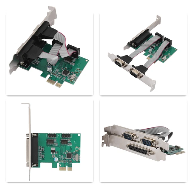 8 Bit Do PCI-E To 2 Serial Card +1 Parallel Port Card Desktop PCI ...