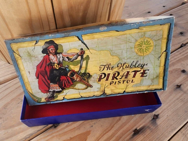 VINTAGE THE HUBLEY PIRATE PISTOL Original Box Only Fantastic Condition ...