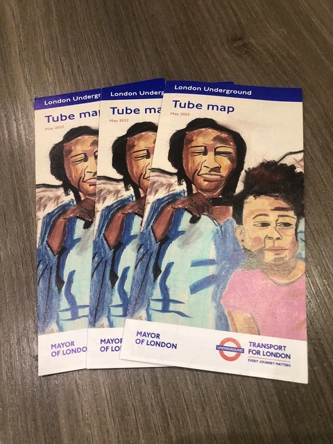 LONDON UNDERGROUND TUBE Map - May 2022 TFL - 3 Pack Elizabeth Line ...