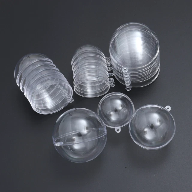 TRANSPARENT FILLABLE SPHERE Wedding Favors Plastic Box Fillable Sphere ...