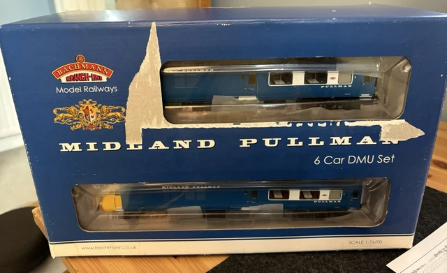 BACHMANN 31-256DC MIDLAND Pullman 6-Car DMU Set - Blue - DCC On Board ...