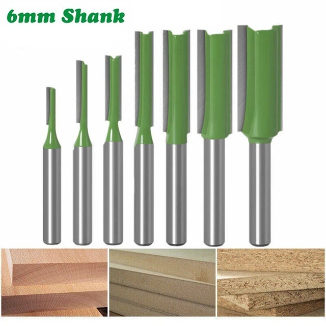 PUNTA ROUTER INTAGLIO legno gambo taglio di precisione 6 mm per ...
