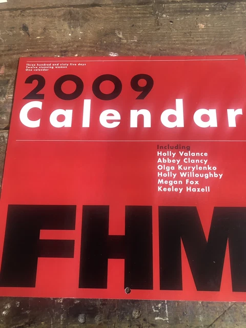 FHM MAGAZINE 2009 Calendar Holly Willoughby Keeley Hazell Katy Perry ...