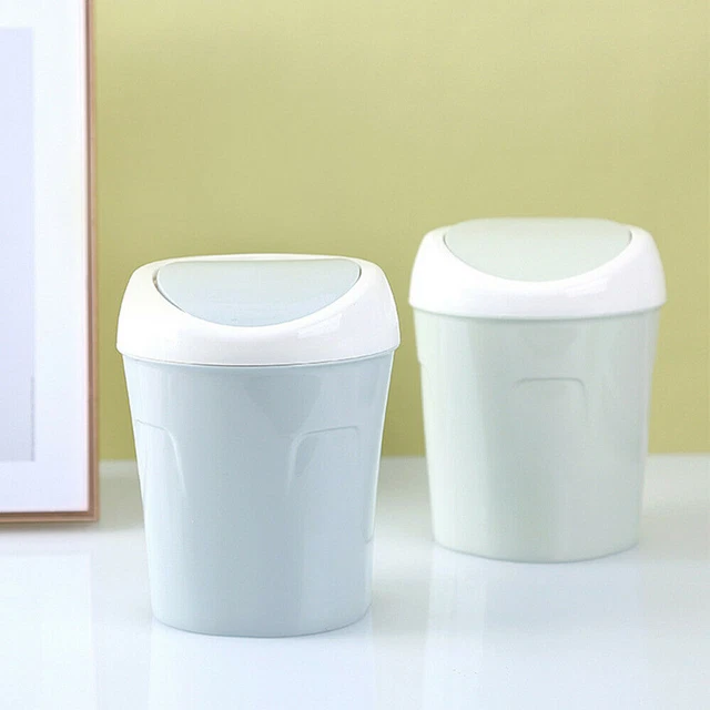 MINI WASTE BIN Trash Can Desktop Garbage Basket Storage Office ...