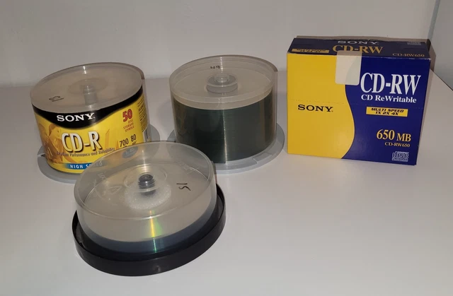 SONY CD-R HIGH Speed Recordable 700 mb 1x-40x Blank Discs 80 min $34.99 ...