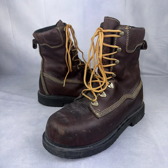 HYTEST K04055 10” Heat Boot Safety Work Men’s Size 8 Wide Steel Toe £81 ...