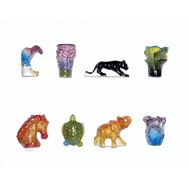 SÉRIE COMPLÈTE DE 8 fèves Fédération Lorraine des artisans pâtissiers ...