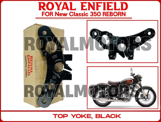 ROYAL ENFIELD &TOP YOKE, BLACK" For New Classic 350 Reborn - Express ...