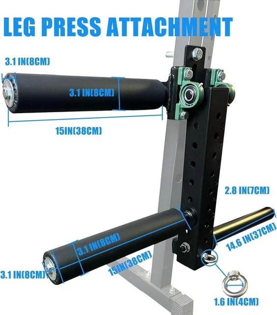 POWER RACK MOUNTED Leg Extension and Curl Machine for Home Gym ...