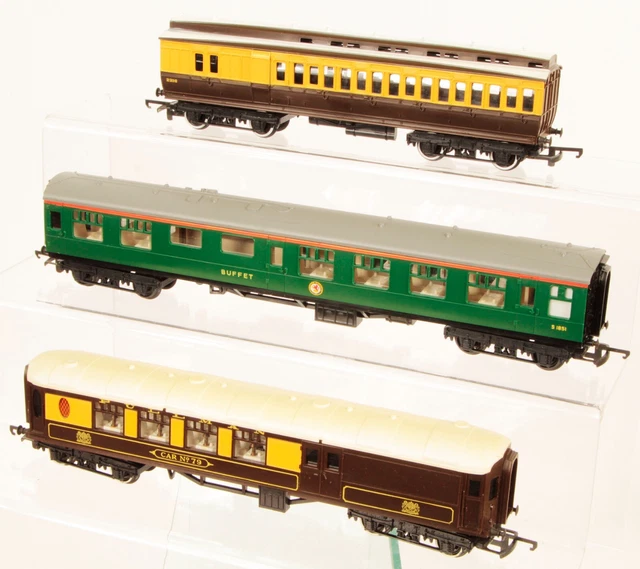 TRIANG HORNBY R328 Pullman R333 Gwr Clerestory R624 Br Buffet Car Nr ...
