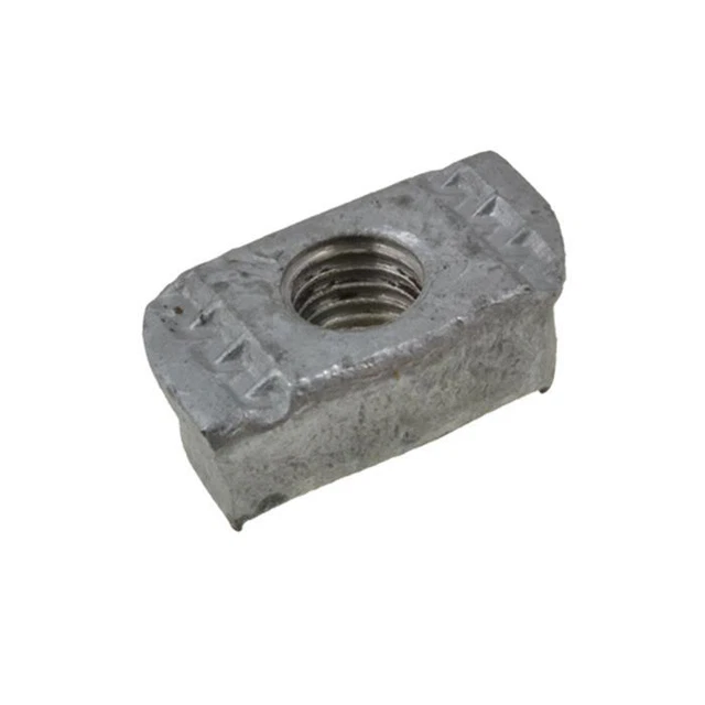 PACK OF 500 Galvanised M6 x 1.00p Metric Coarse Channel Strut Nut Long ...