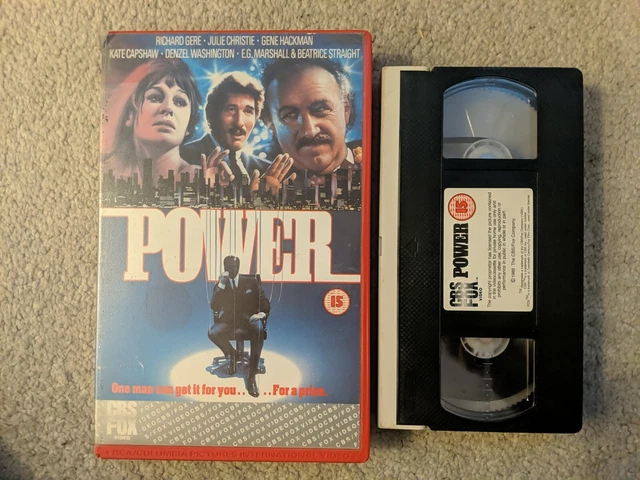 POWER - RICHARD Gere Julie Christie VHS Video BIG CASE Ex rental VERY ...
