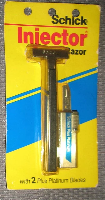 VINTAGE SCHICK INJECTOR Razor Type N1 with 2 Plus Platinum Blades $33. ...