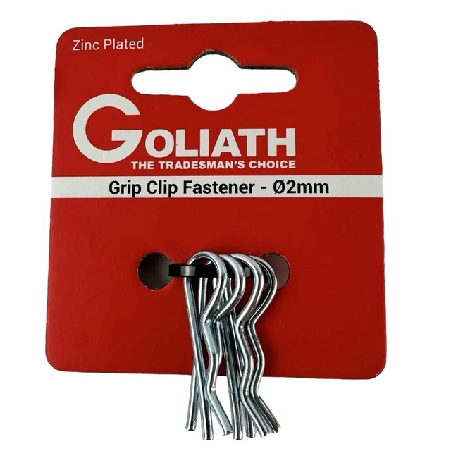 GOLIATH 2MM SUITS 6 - 11mm Shaft Grip Clip Fastener B8-GP New ...