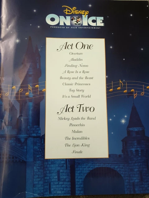 DISNEY ON ICE Program 100 Years Of Magic Book Disneys £29.99 - PicClick UK