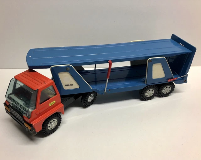 TIGRE GOZAN MADE In Spain camion remorque porte voiture en Tole Vintage ...