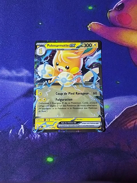 POKEMON POHMARMOTTE EX 073/197 EV3 Ecarlate et Violet Flammes ...