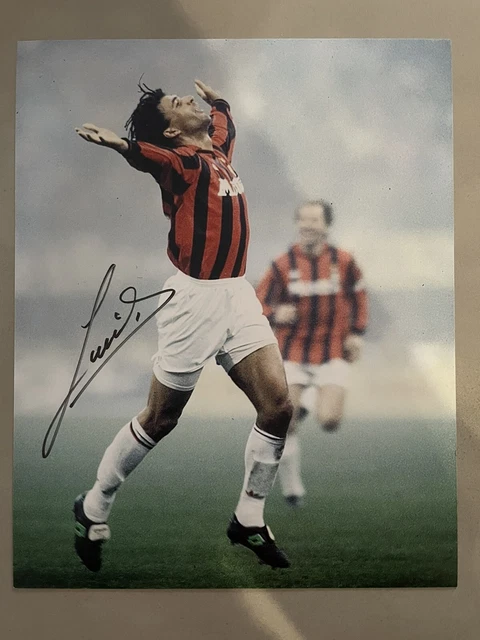 RUUD GULLIT HAND signed 10x8 AC Milan Photo / Holland Netherlands £29. ...