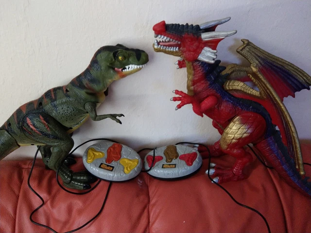 MIGHTY MEGASAUR REMOTE Control Dinosaur + Dragon Walk And Roar - Free P ...