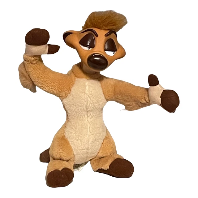 THE LION KING Timon Plush Stuffed Animal Toy Mattel Disney 1994 Vinyl ...