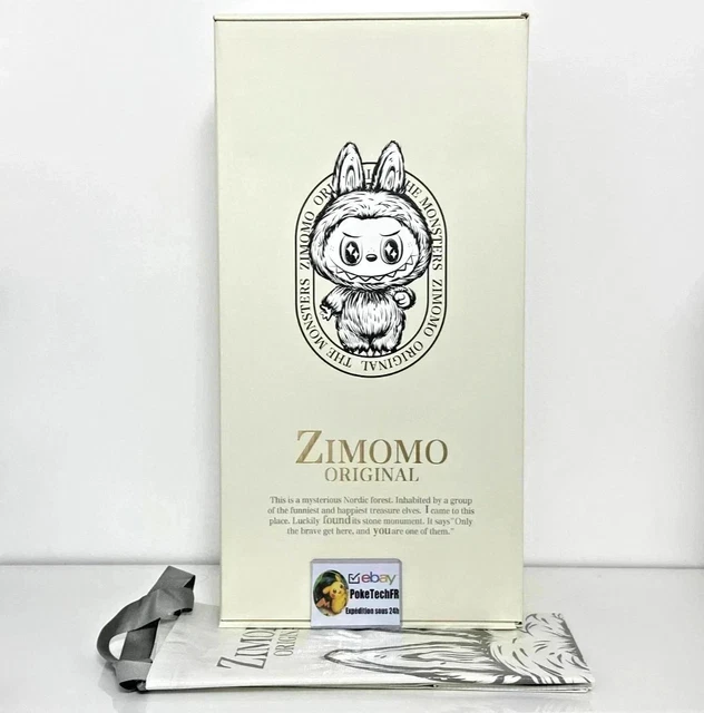 ZIMOMO I FOUND YOU Brown Labubu Pop Mart The Monsters + Tote Bag NEUF ...