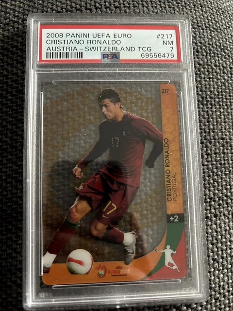 CRISTIANO RONALDO #217 Portugal Ultra Card Uefa Euro 2008 Panini Psa 7 ...